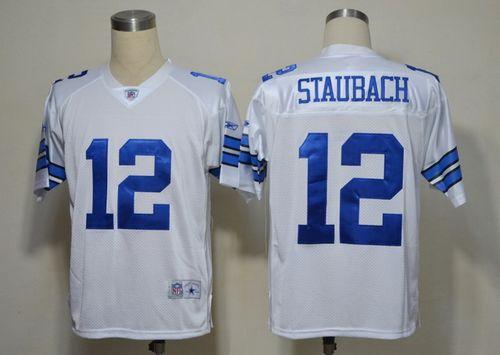 Cowboys #12 Roger Staubach White Legend Throwback Stitched NFL Jersey ... Cowboys #12 Roger Staubach White Legend Throwback Stitched NFL Jersey ...